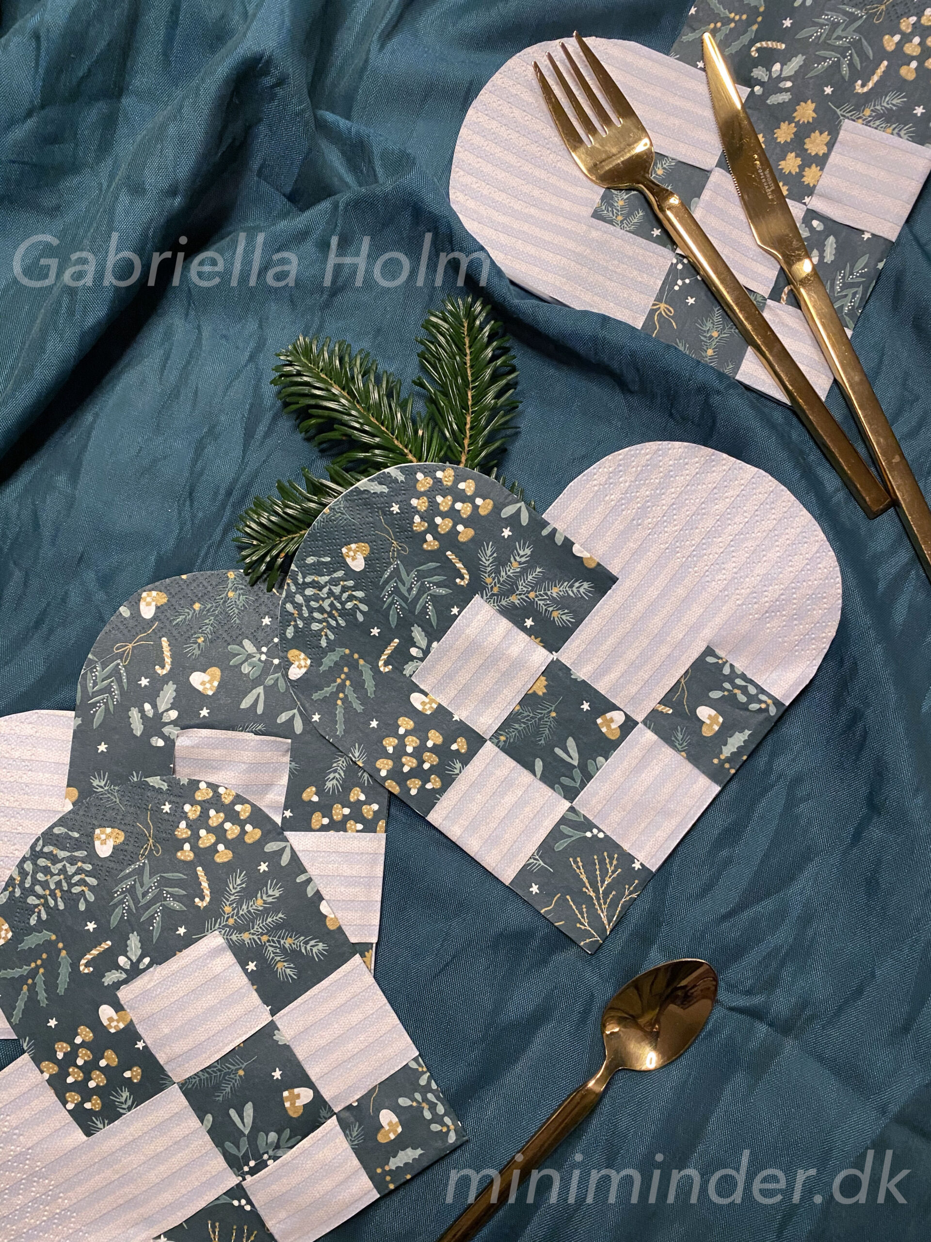 Julehjerter til julebordet - Gabriella Holm